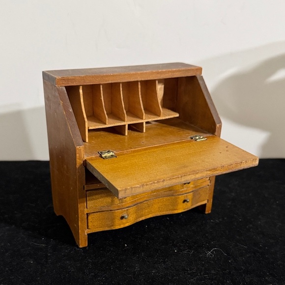Toys | Vintage 193s Miniature Wooden Secretary Desk | Poshmark